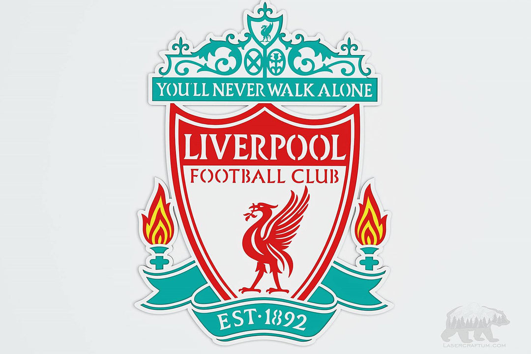 Liverpool Logo Layered Design for cutting - LaserCraftum
