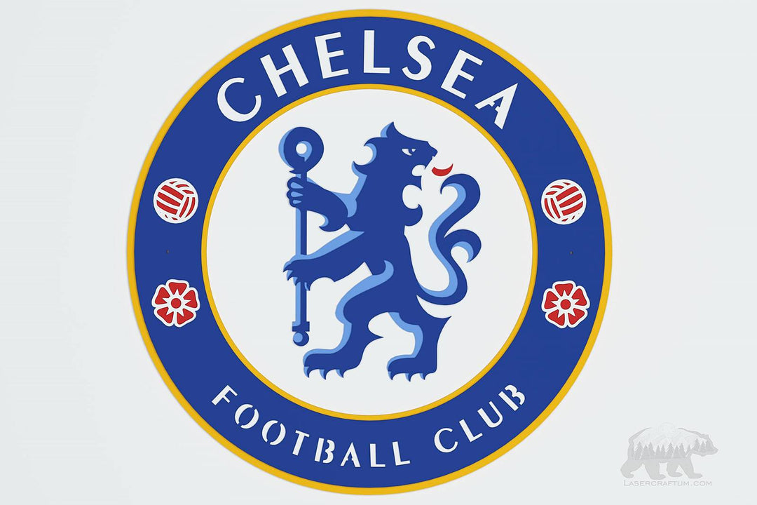 Chelsea Logo Layered Design for cutting - LaserCraftum