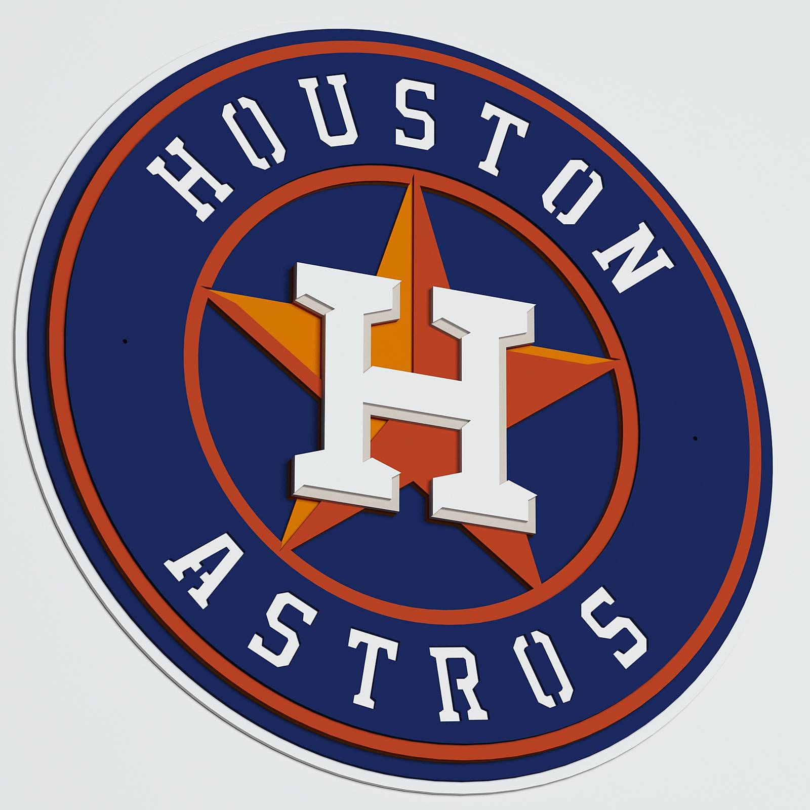 Houston Astros Layered Design for cutting - LaserCraftum