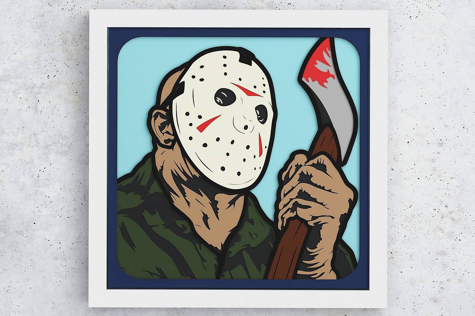 Jason Shadow Box. File for cutting - LaserCraftum