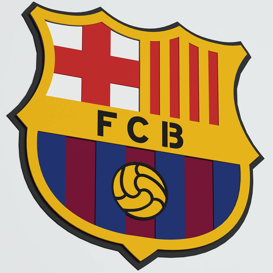 Barcelona Logo Layered Design for cutting - LaserCraftum