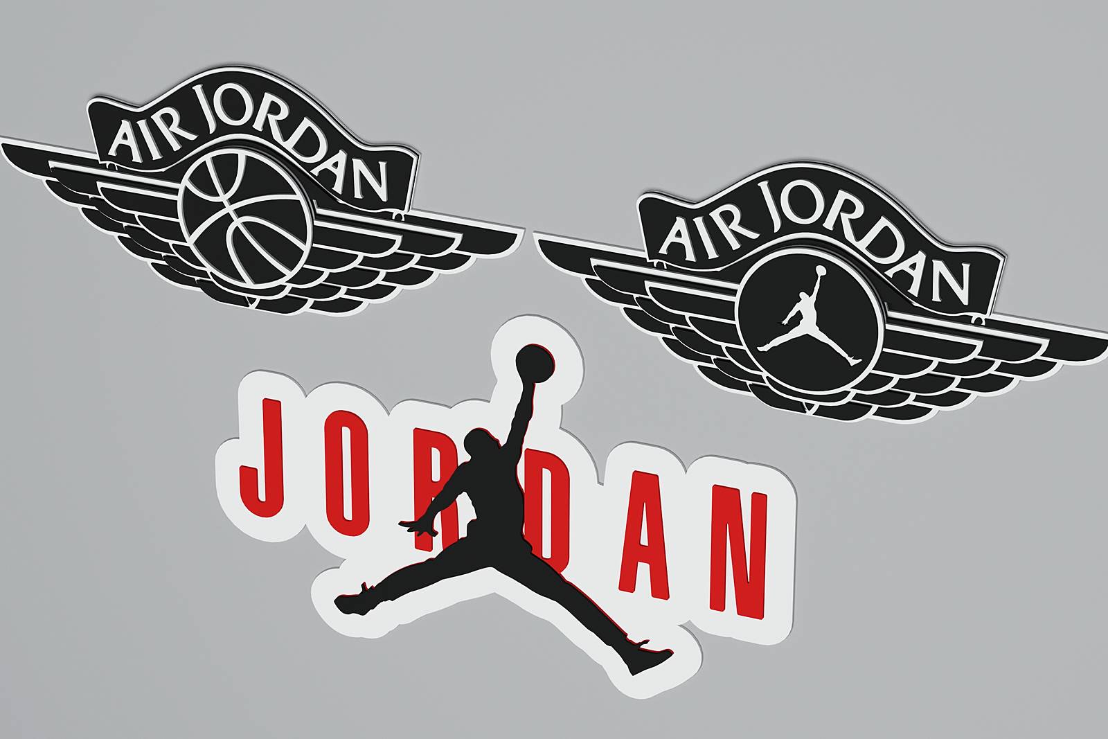 Jordan Logo Layered Design for cutting - LaserCraftum