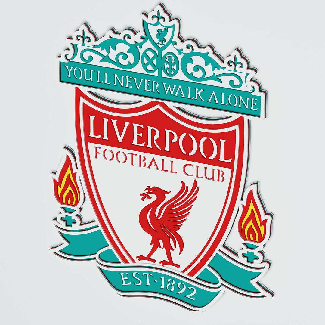 Liverpool Logo Layered Design for cutting - LaserCraftum