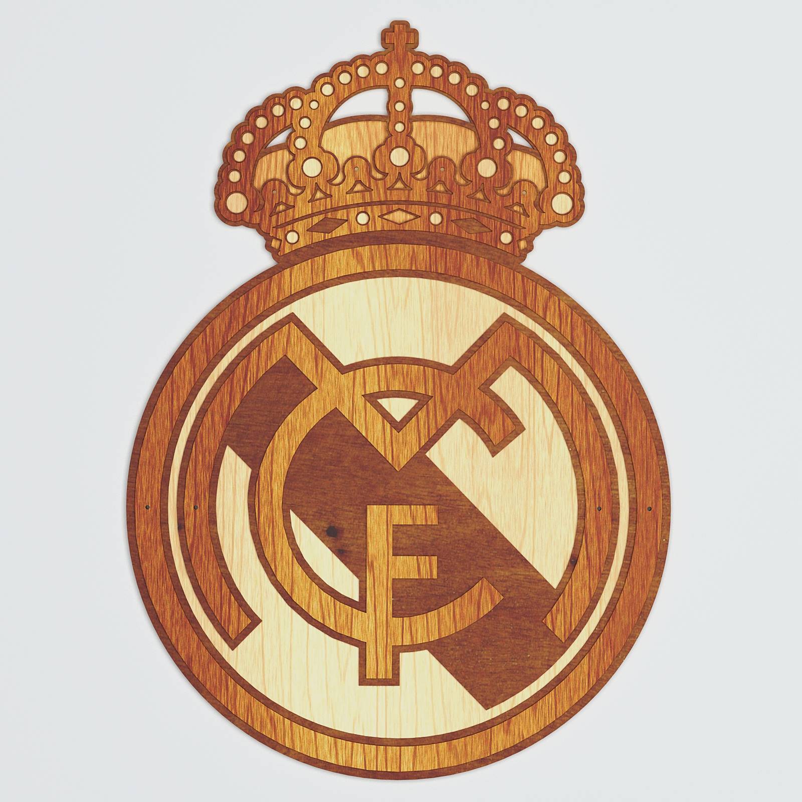 Real Madrid Logo Layered Design for cutting - LaserCraftum