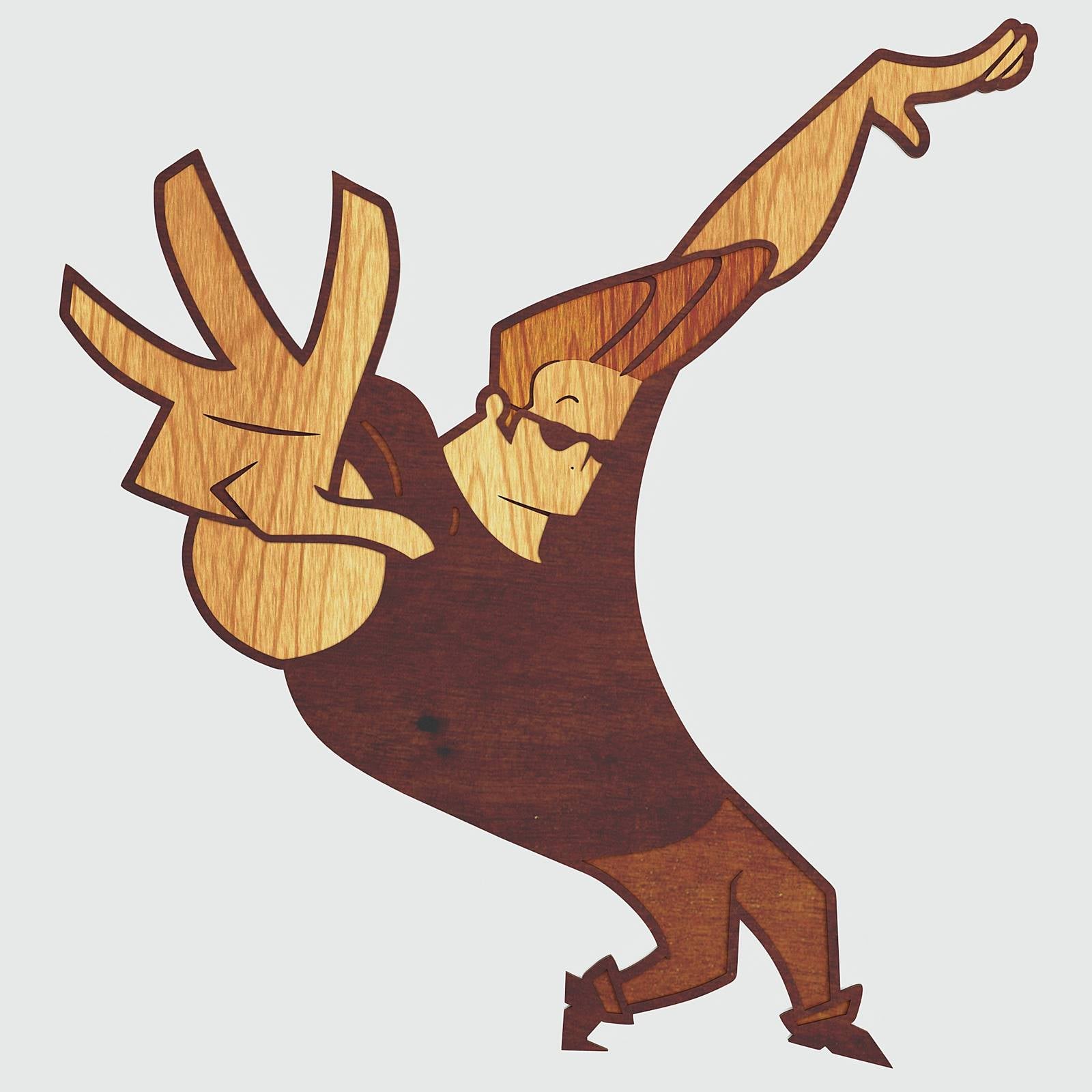 Johnny Bravo Layered Design for cutting - LaserCraftum