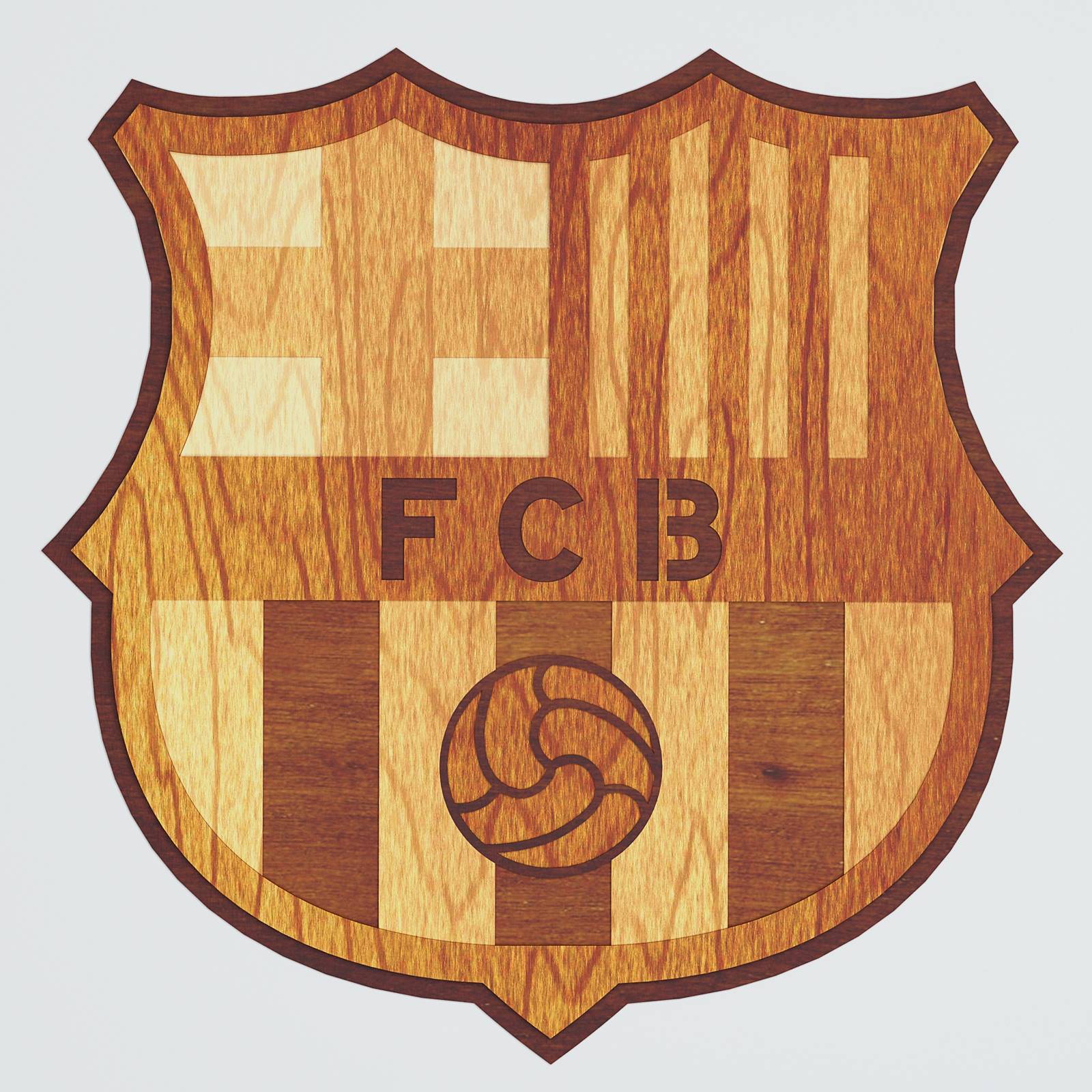 Barcelona Logo Layered Design for cutting - LaserCraftum