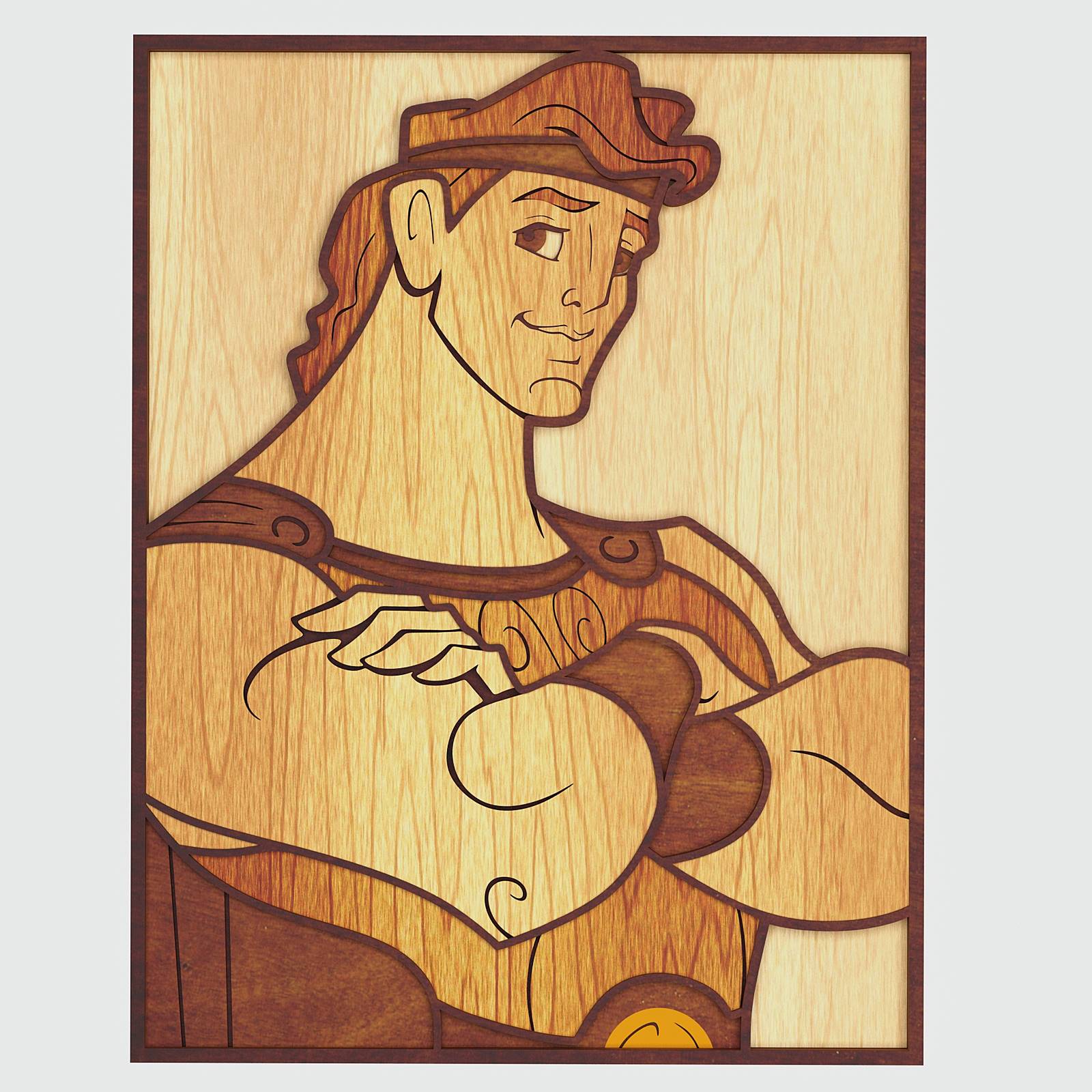 Hercules Layered Design for cutting - LaserCraftum