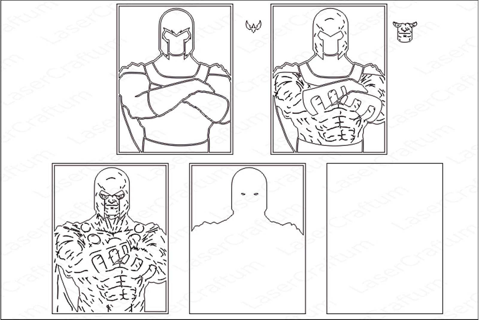 Magneto Layered Design for cutting - LaserCraftum