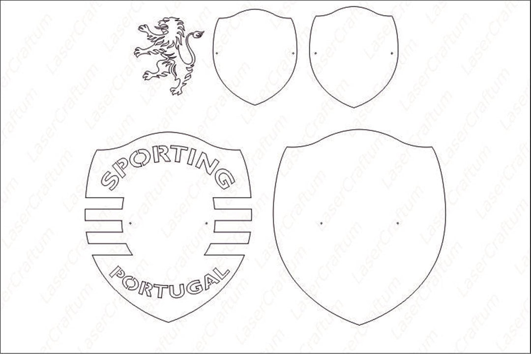 Sporting Logo Layered Design for cutting - LaserCraftum