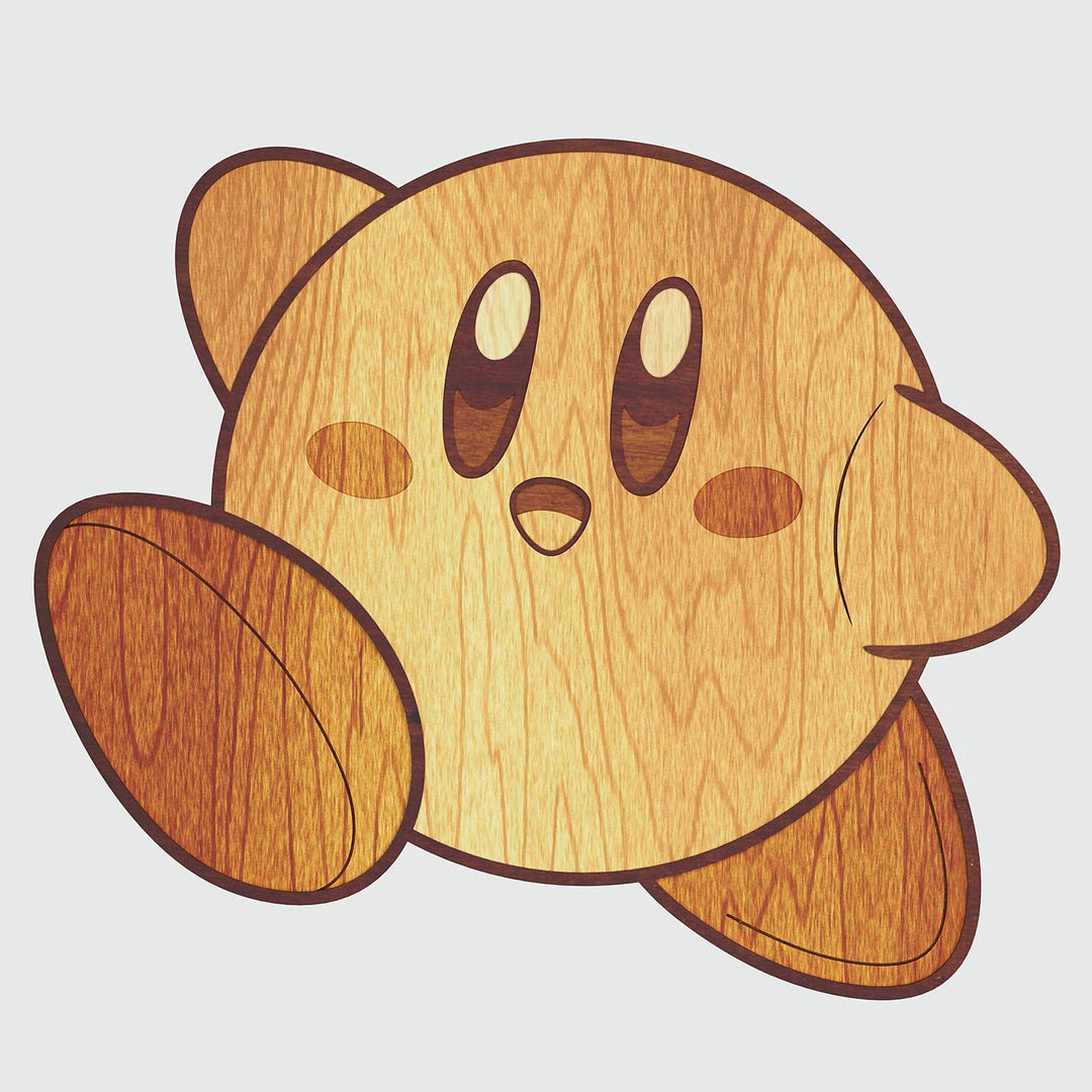 Kirby Layered Design for cutting - LaserCraftum
