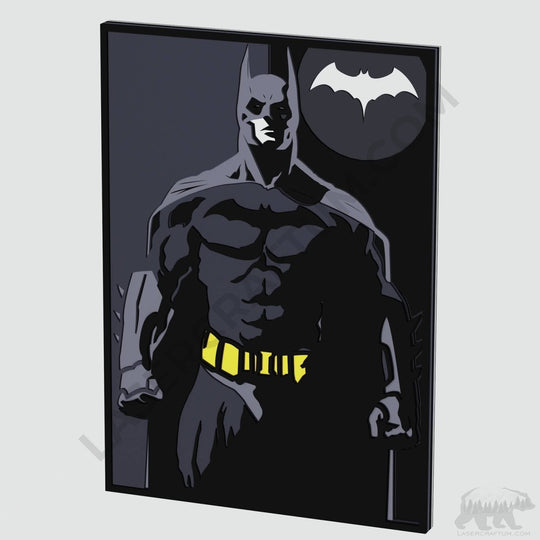 Batman Layered Design for cutting - LaserCraftum