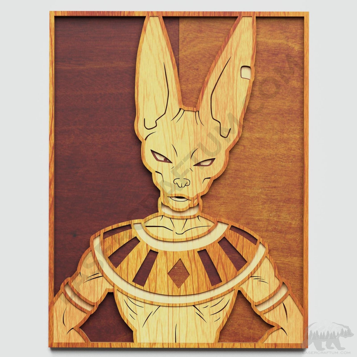 Beerus Layered Design for cutting - LaserCraftum