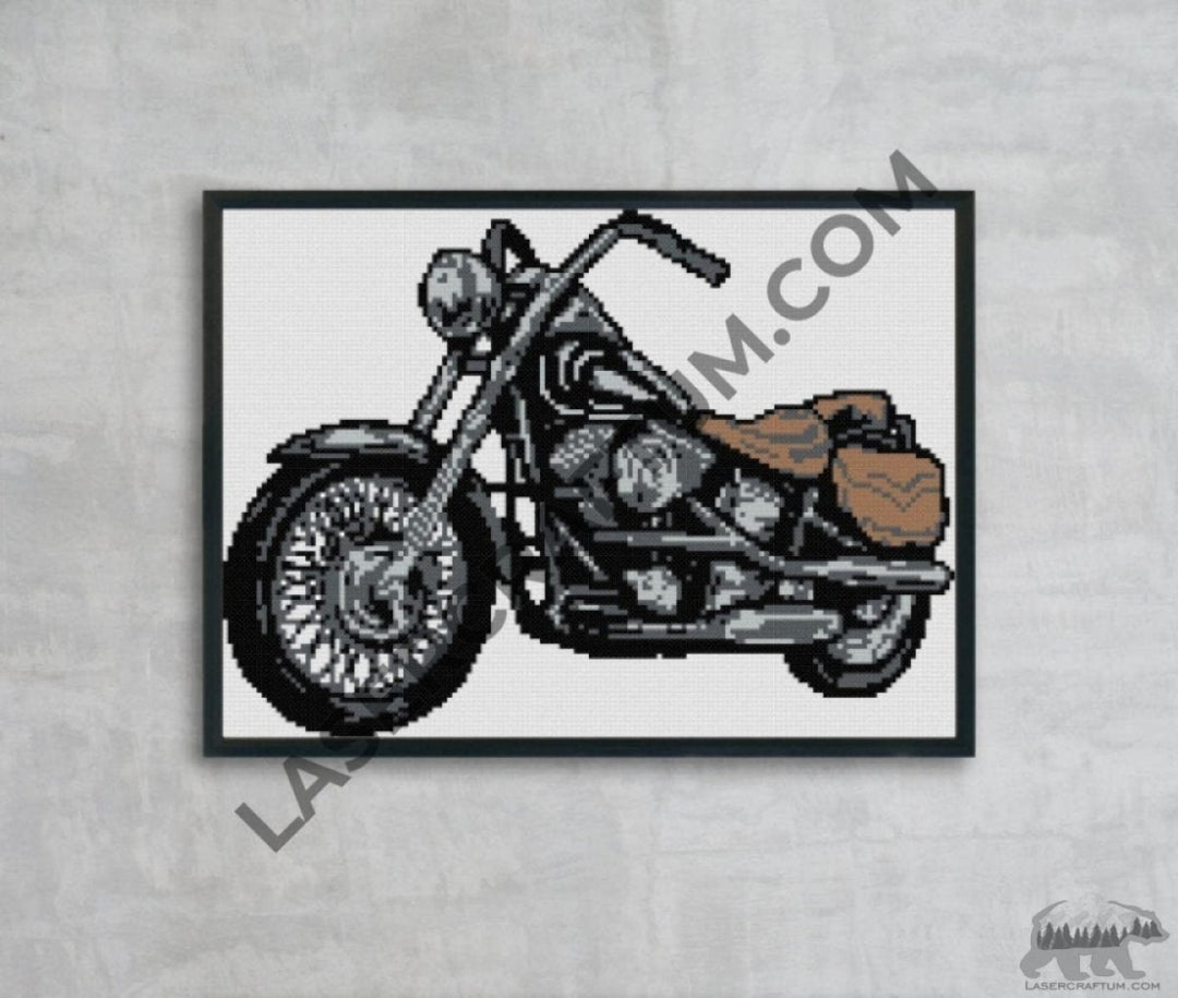 Bike Cross Stitch PDF Pattern - LaserCraftum