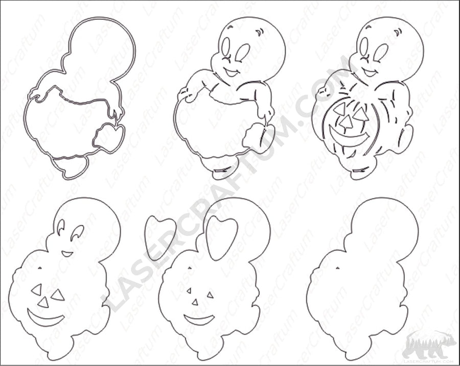 Casper Layered Design for cutting - LaserCraftum