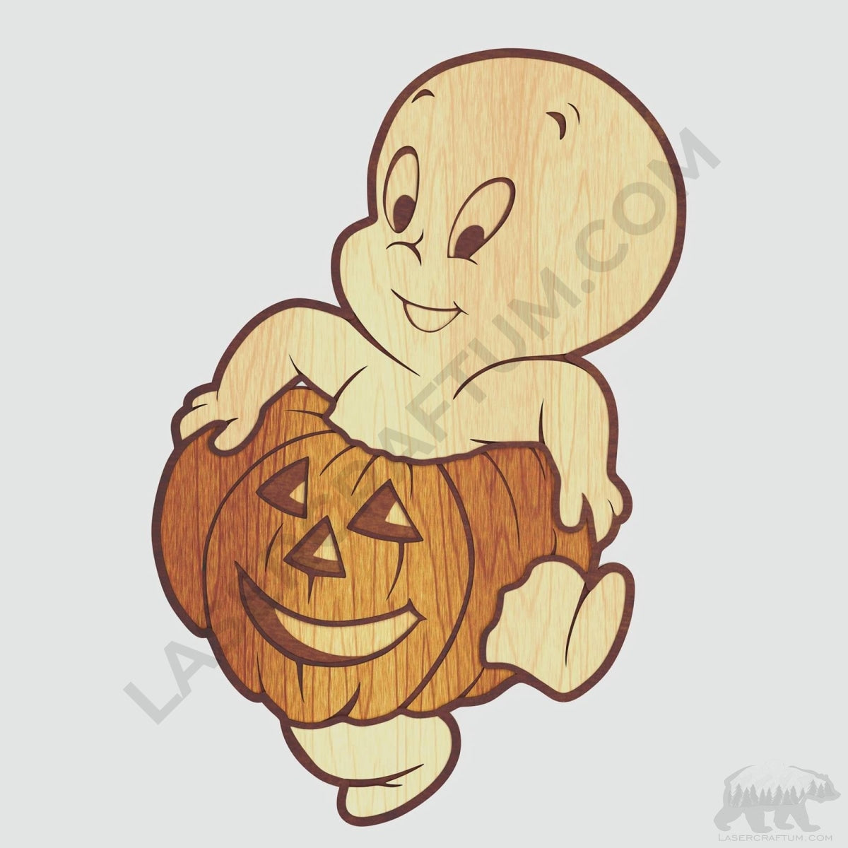 Casper Layered Design for cutting - LaserCraftum