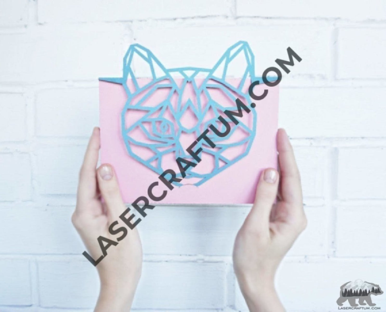Cat envelope template for paper cutting - LaserCraftum