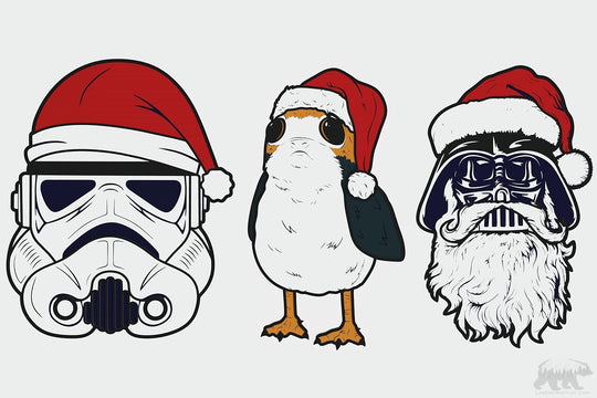 Christmas Star Wars Layered Design for cutting - LaserCraftum