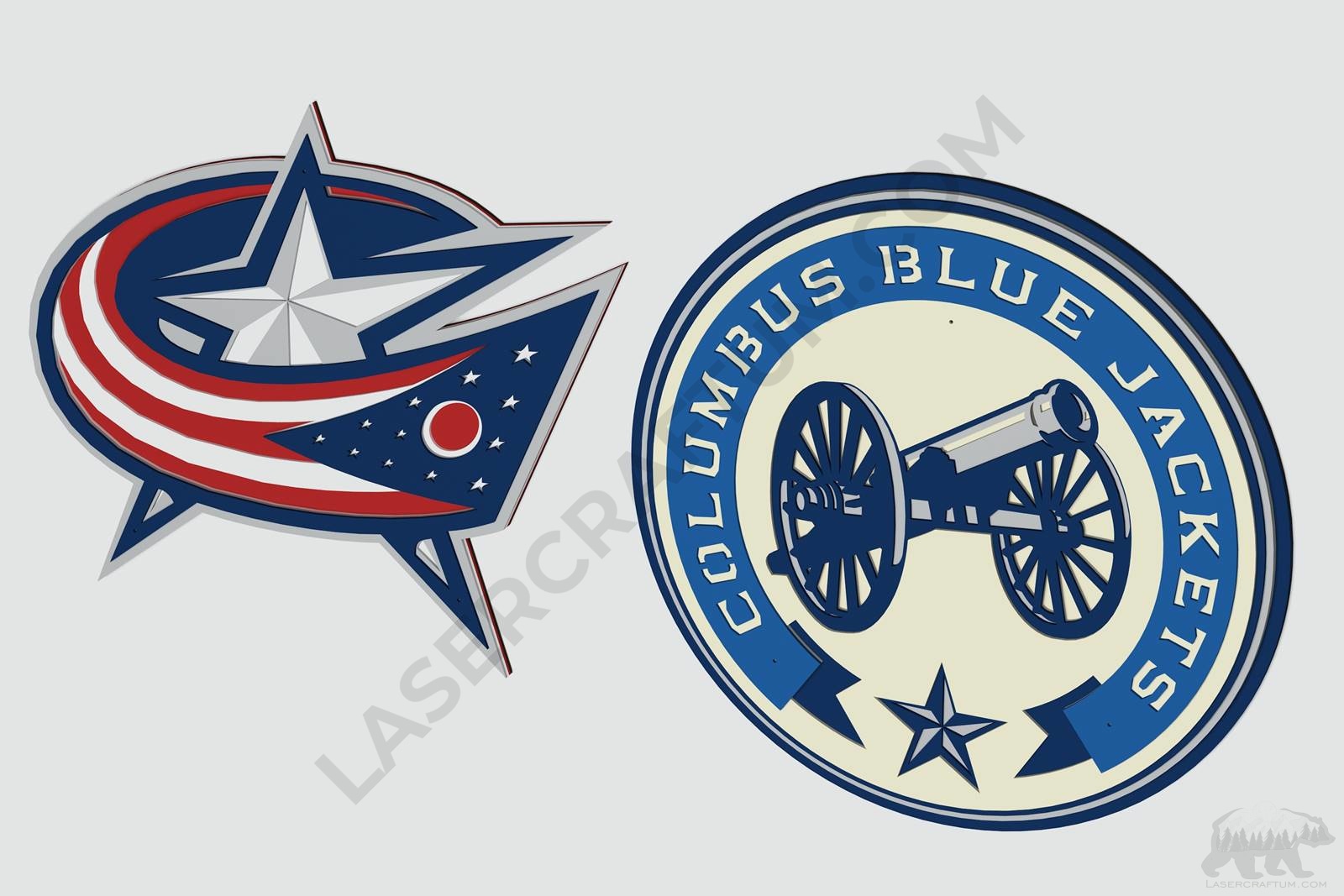 Blue Jackets Cannon Logo