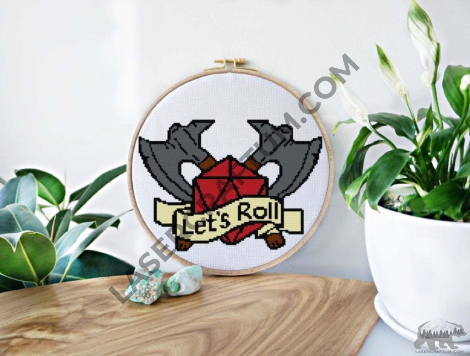 D&D Cross Stitch PDF Pattern - LaserCraftum