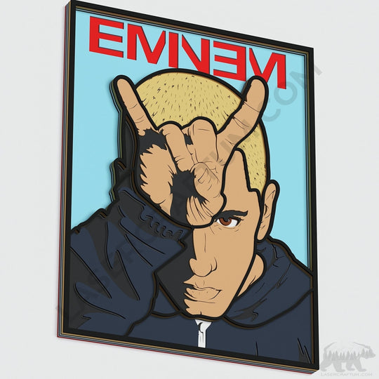 Eminem Layered Design for cutting - LaserCraftum