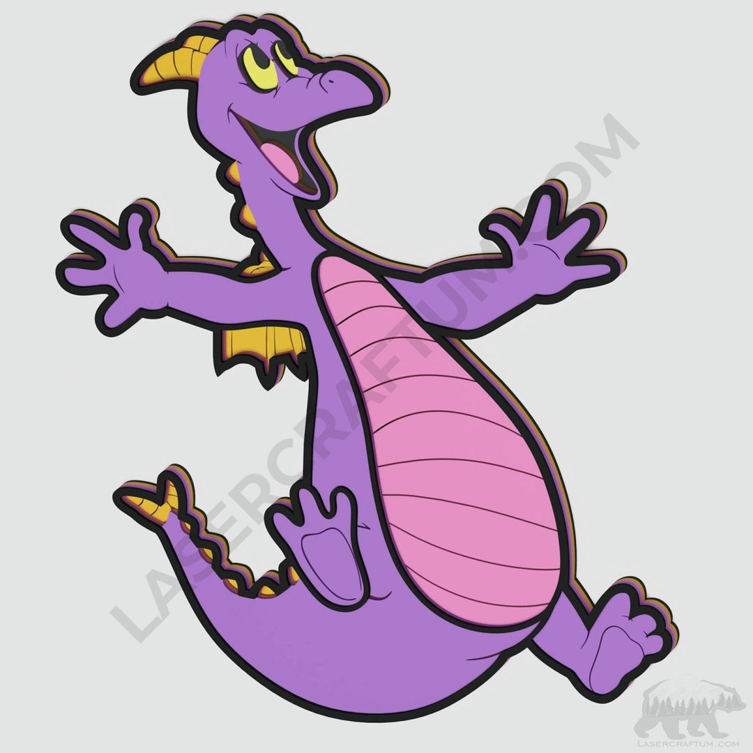 Figment Layered Design for cutting - LaserCraftum