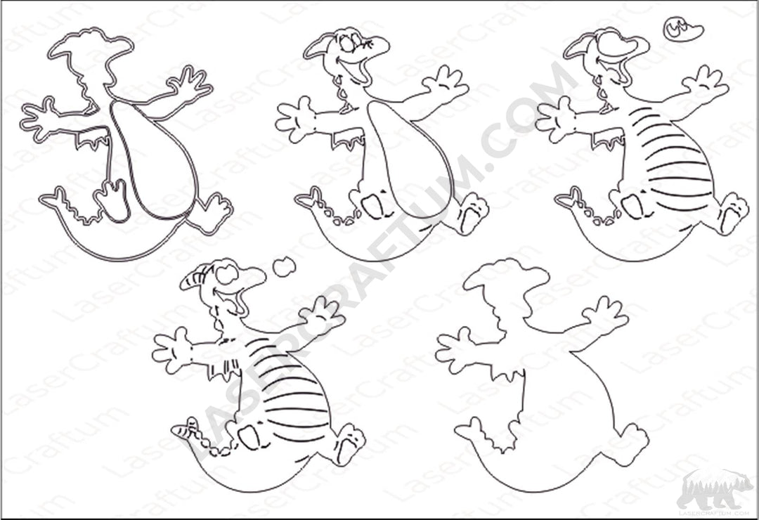 Figment Layered Design for cutting - LaserCraftum