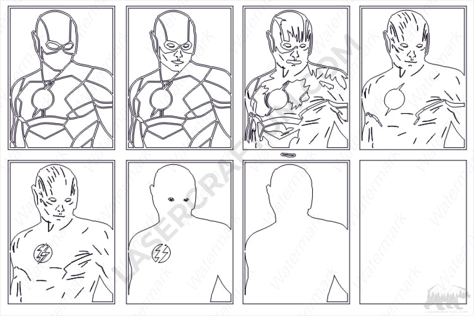 Flash Layered Design for cutting - LaserCraftum