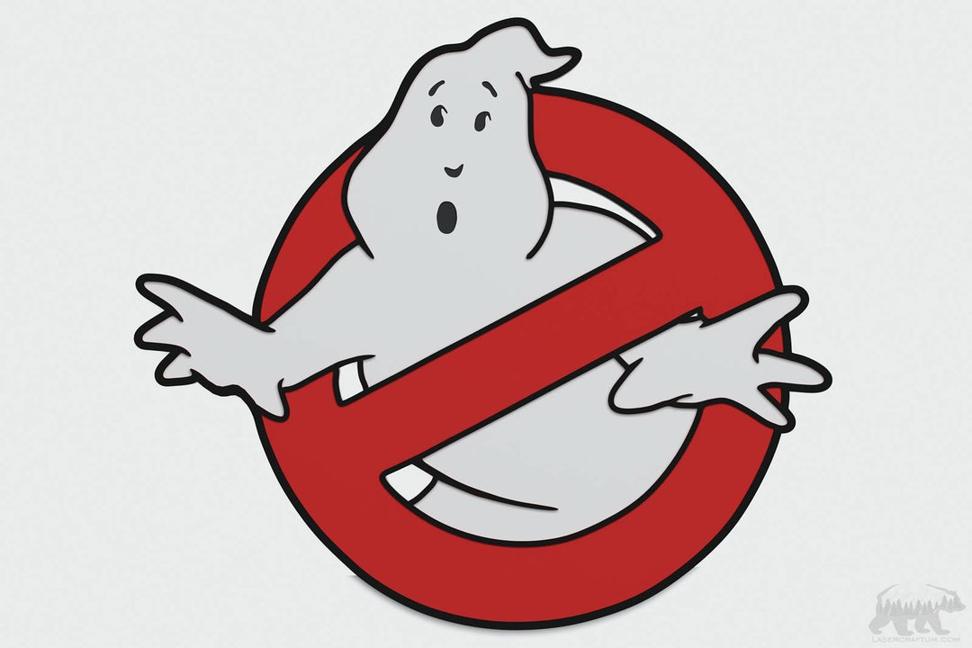 Ghostbusters Logo Layered Design for cutting - LaserCraftum