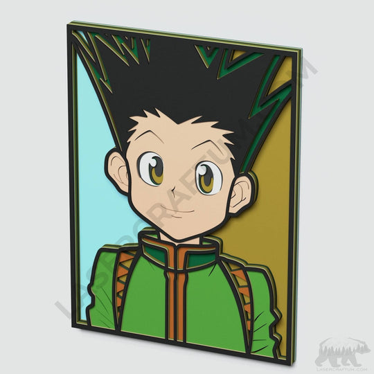 Gon Layered Design for cutting - LaserCraftum