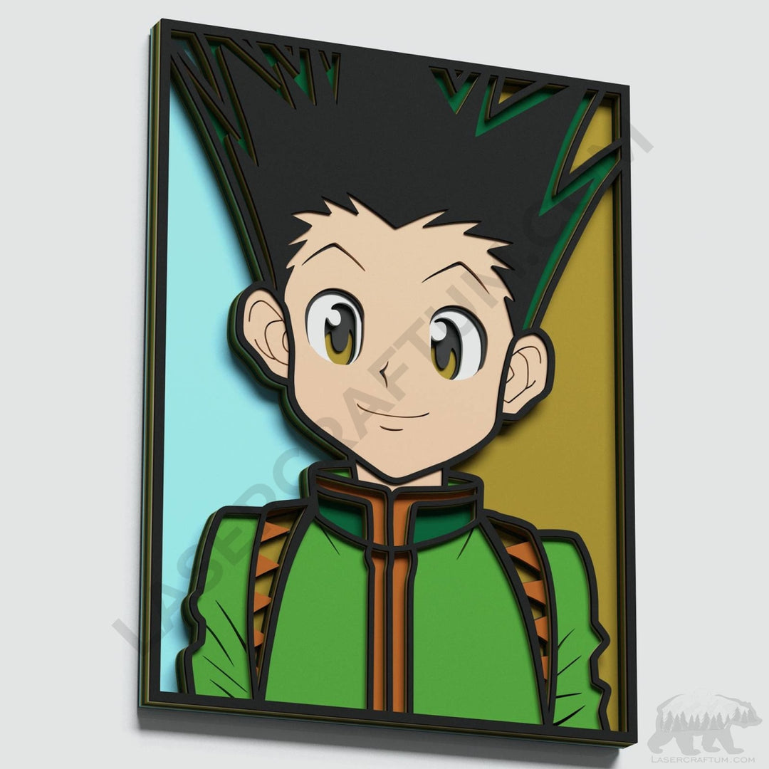 Gon Layered Design for cutting - LaserCraftum