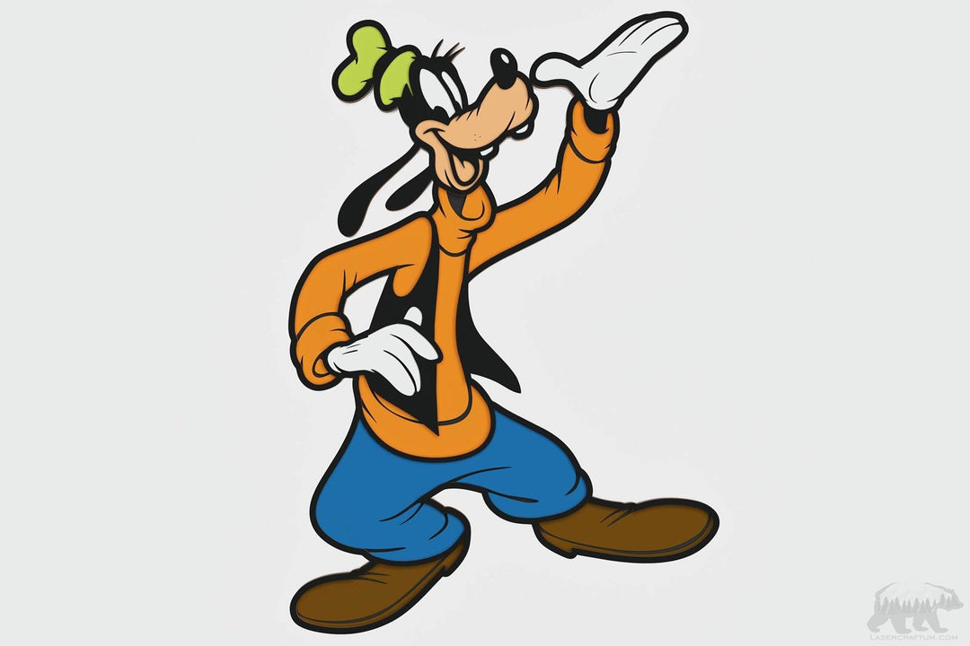 Goofy Layered Design for cutting - LaserCraftum