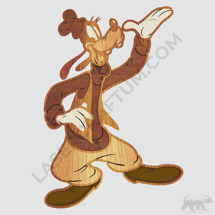 Goofy Layered Design for cutting - LaserCraftum