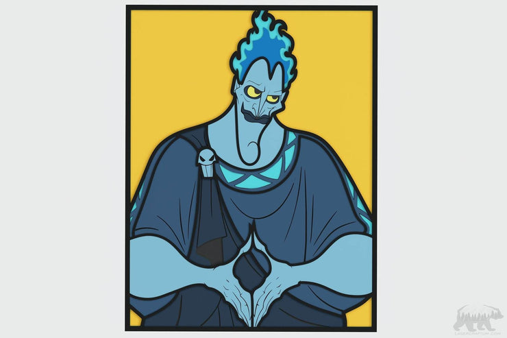 Hades Layered Design for cutting - LaserCraftum