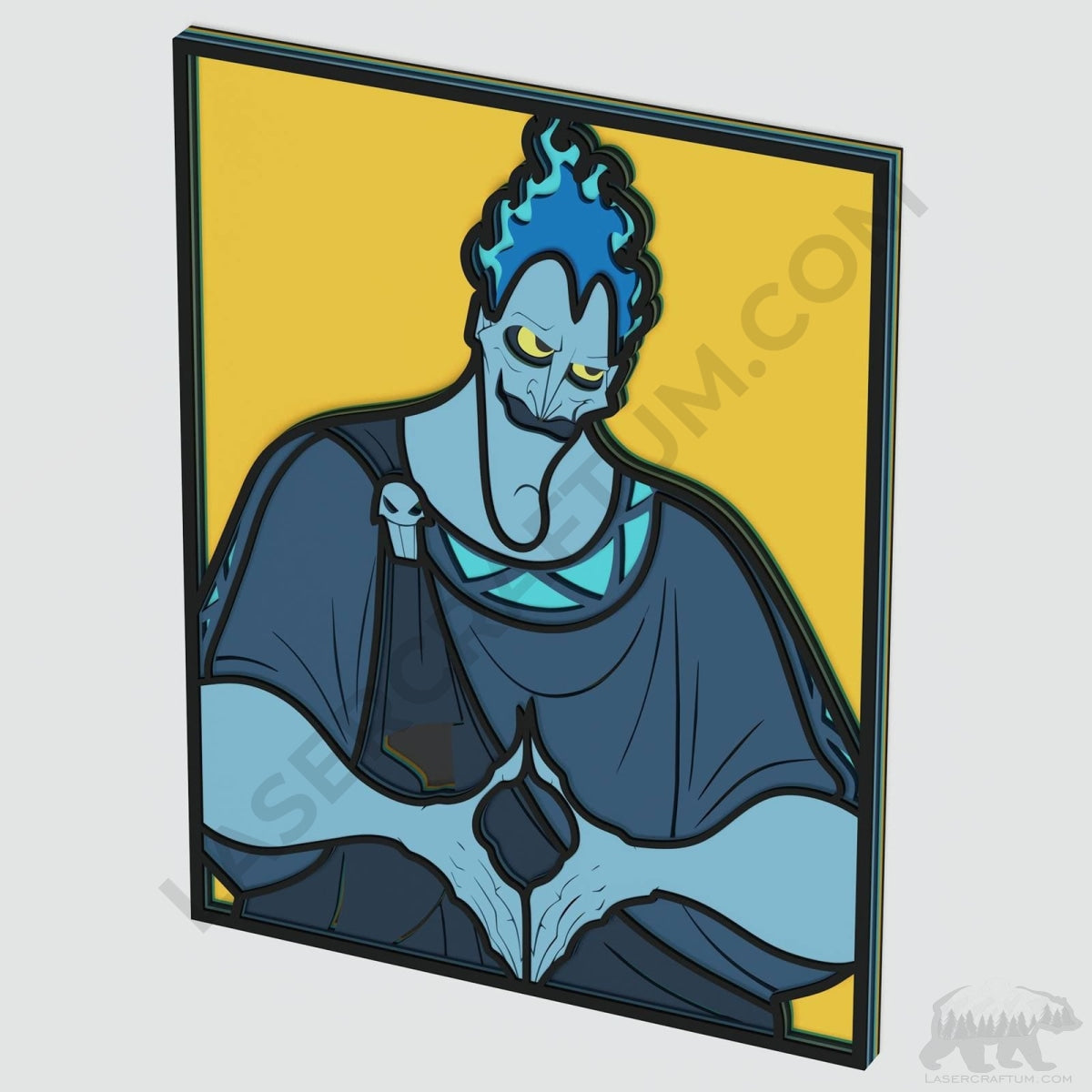 Hades Layered Design for cutting - LaserCraftum