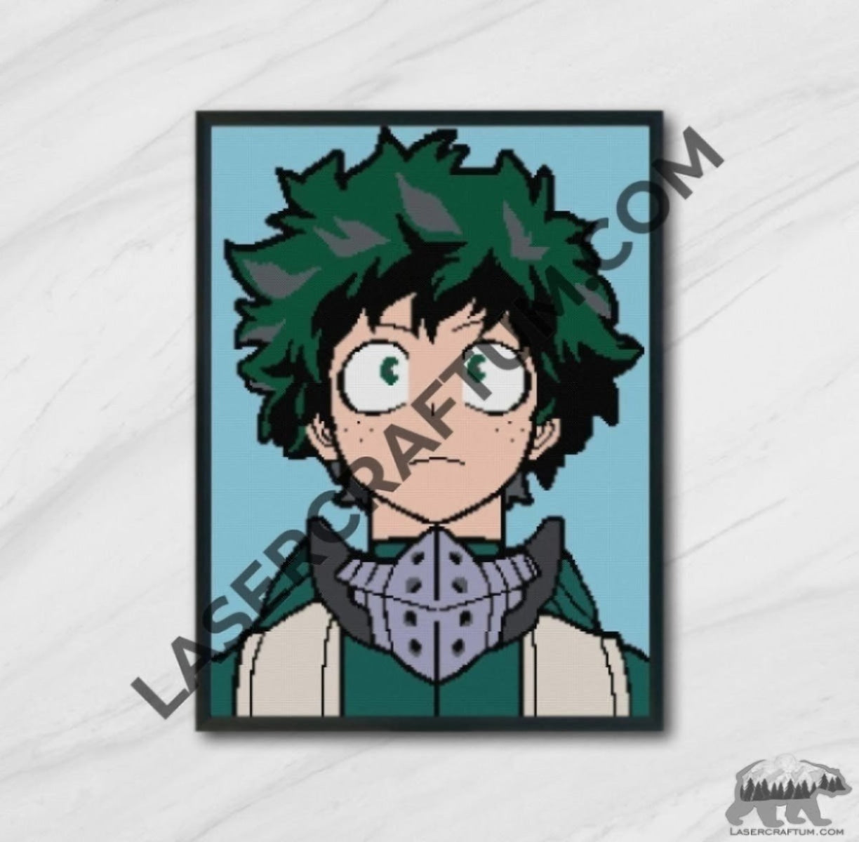 Izuku Midoriya Cross Stitch PDF Pattern - LaserCraftum