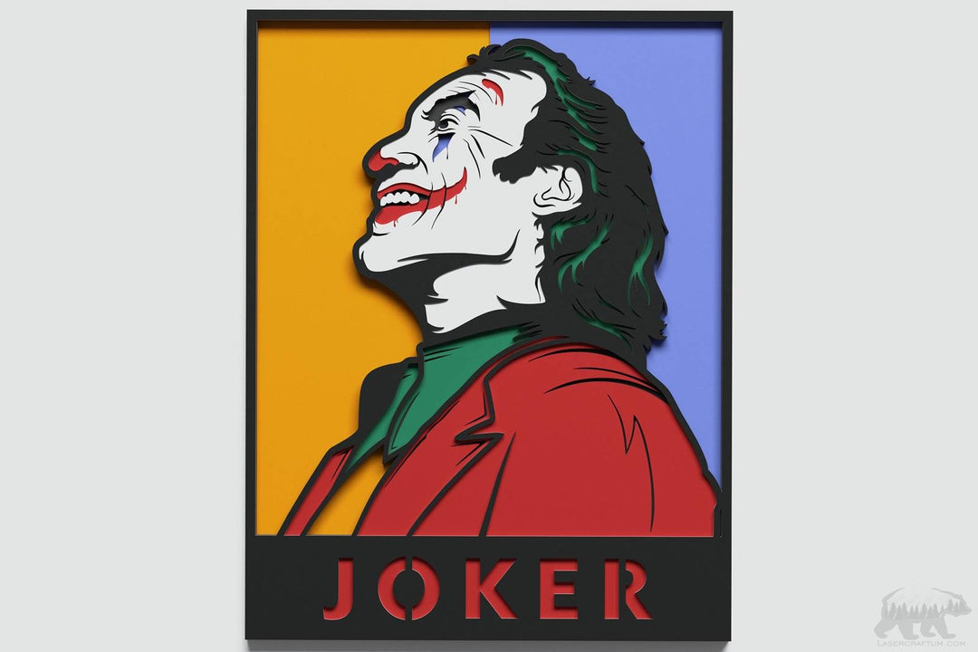 Joker Layered Design for cutting - LaserCraftum