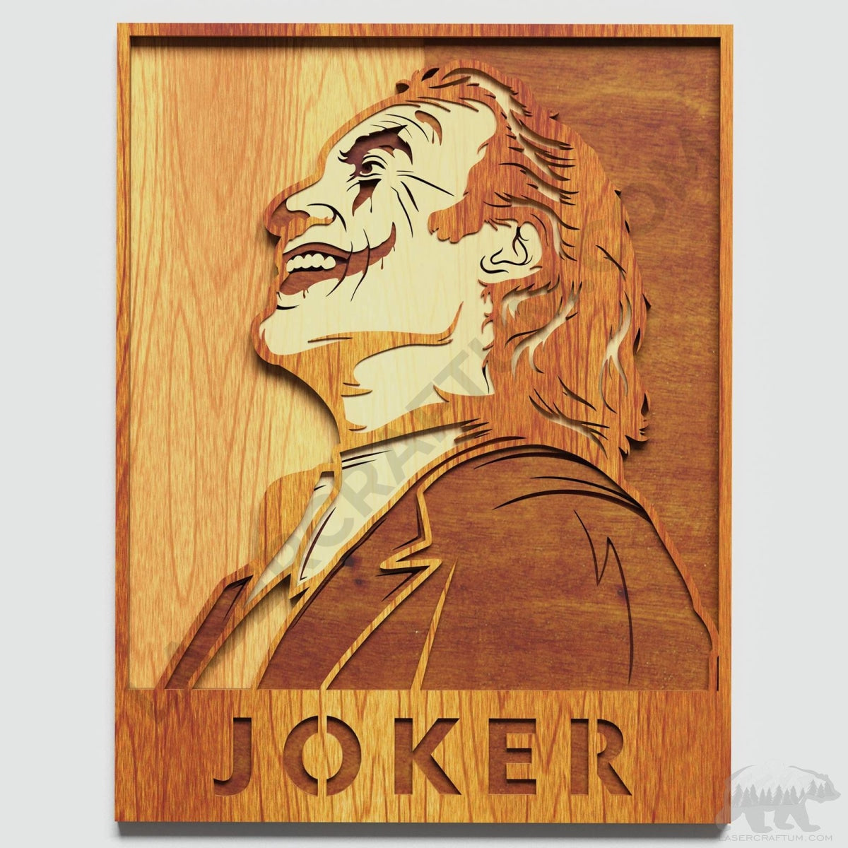 Joker Layered Design for cutting - LaserCraftum