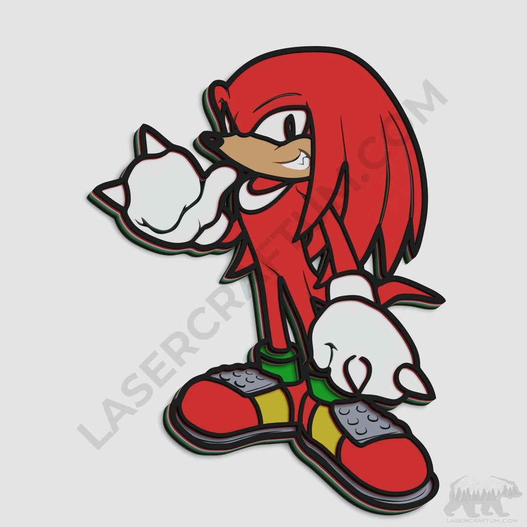Knuckles Layered Design for cutting - LaserCraftum