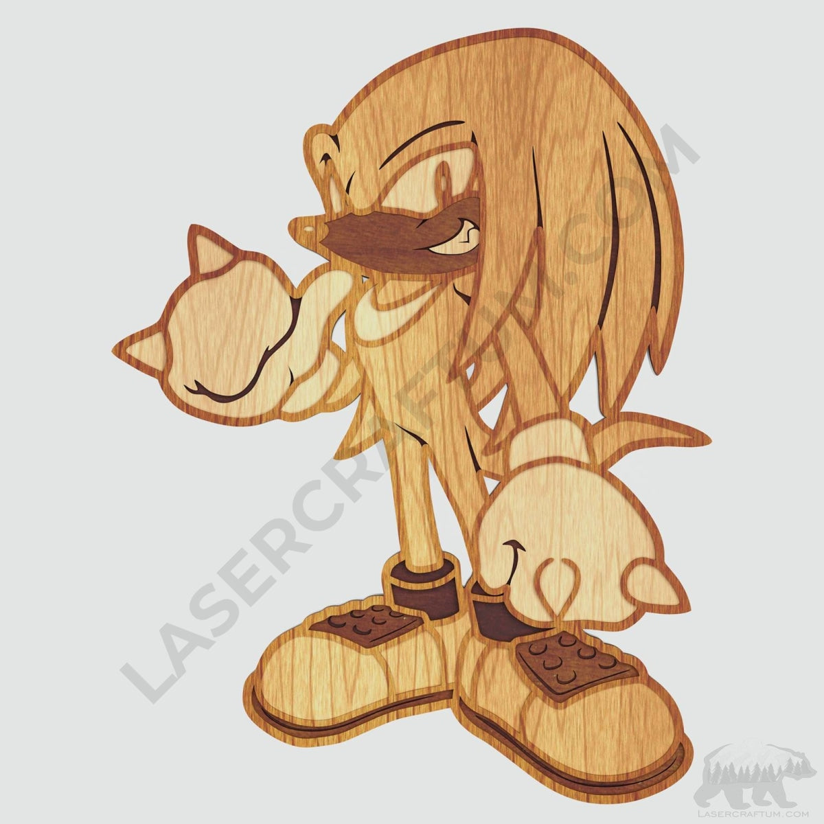 Knuckles Layered Design for cutting - LaserCraftum