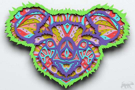 Koala Layered Design for cutting - LaserCraftum