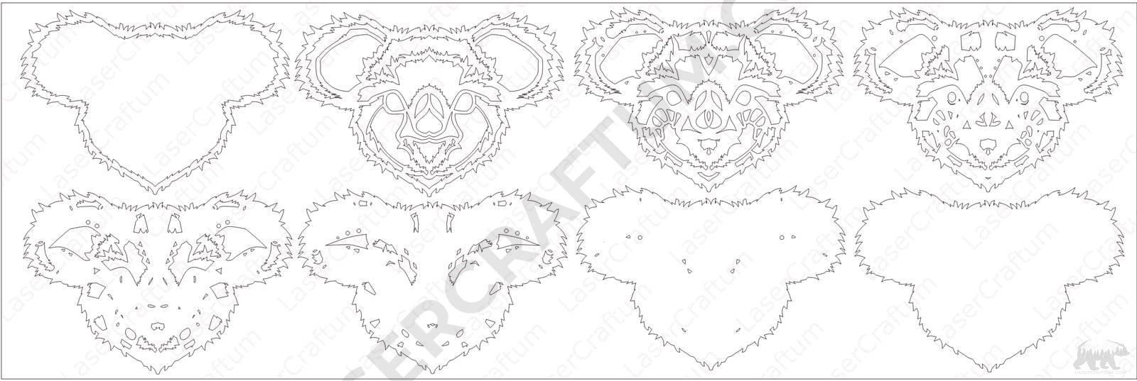 Koala Layered Design for cutting - LaserCraftum