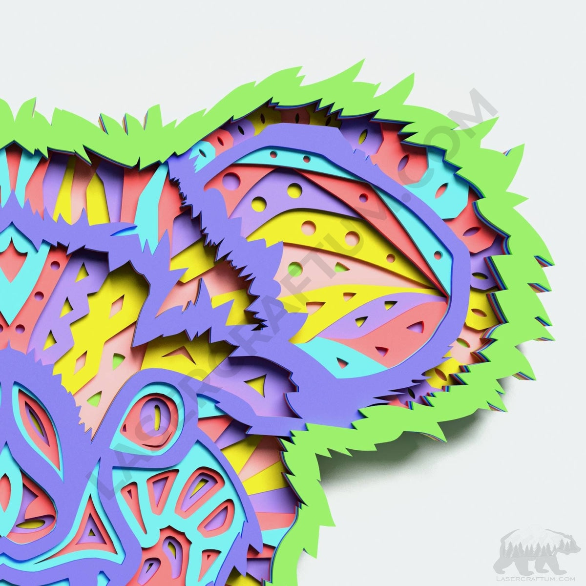 Koala Layered Design for cutting - LaserCraftum