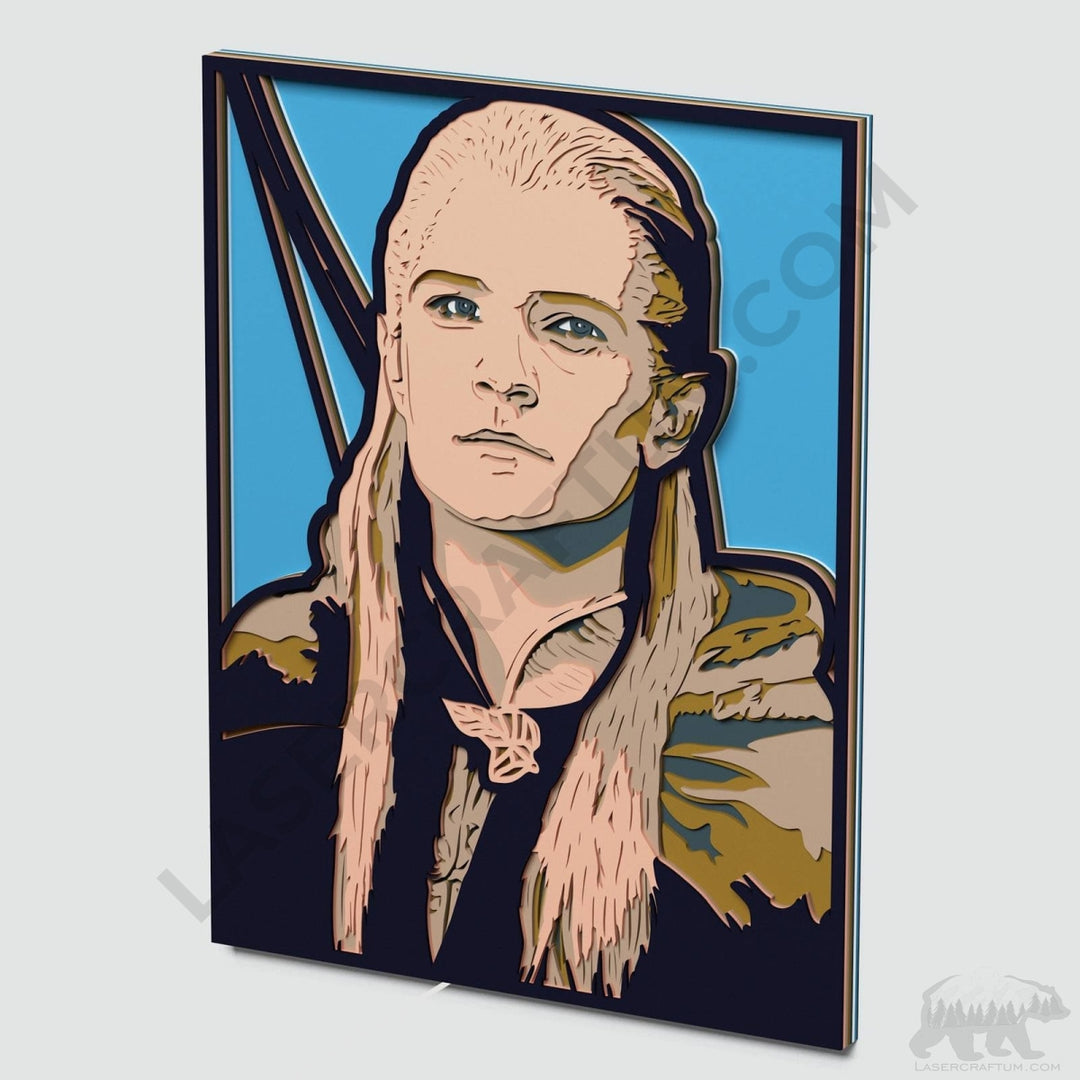 Legolas Layered Design for cutting - LaserCraftum