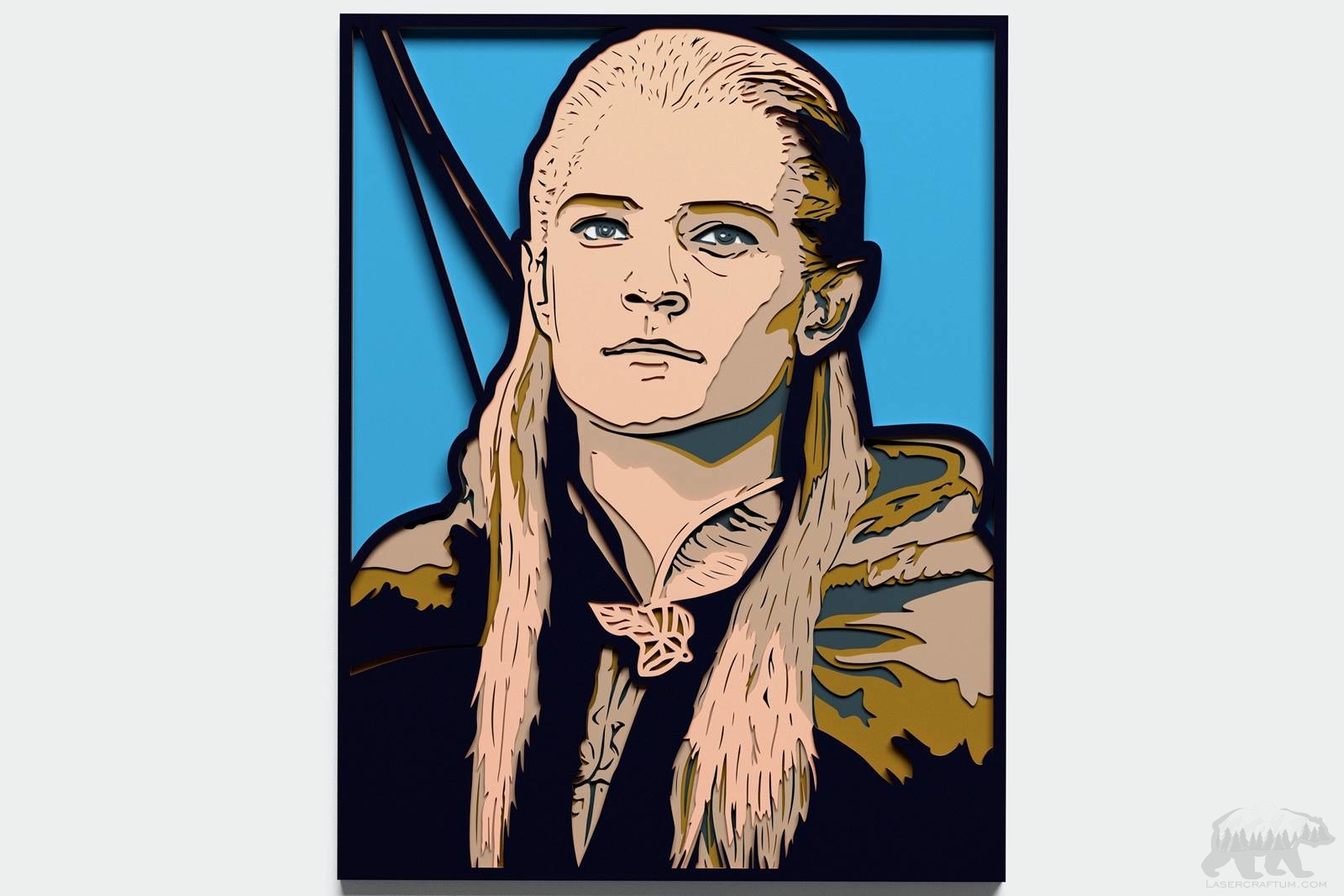 Legolas Layered Design for cutting - LaserCraftum