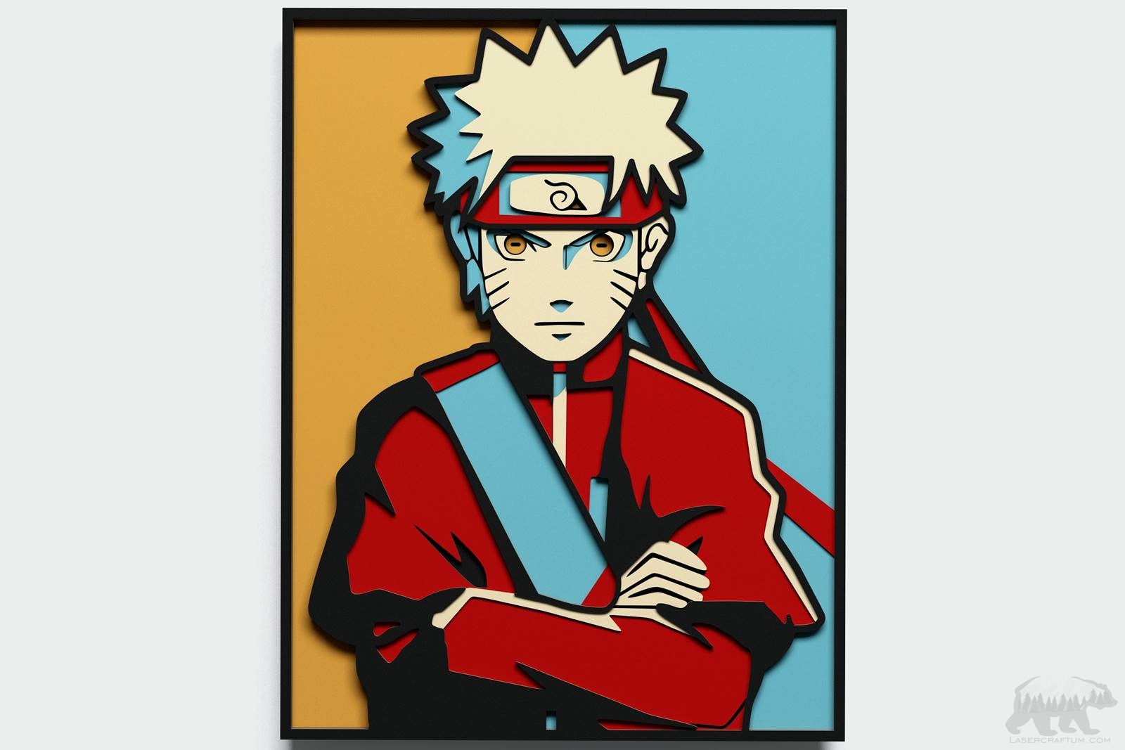 Naruto Layered Design for cutting - LaserCraftum