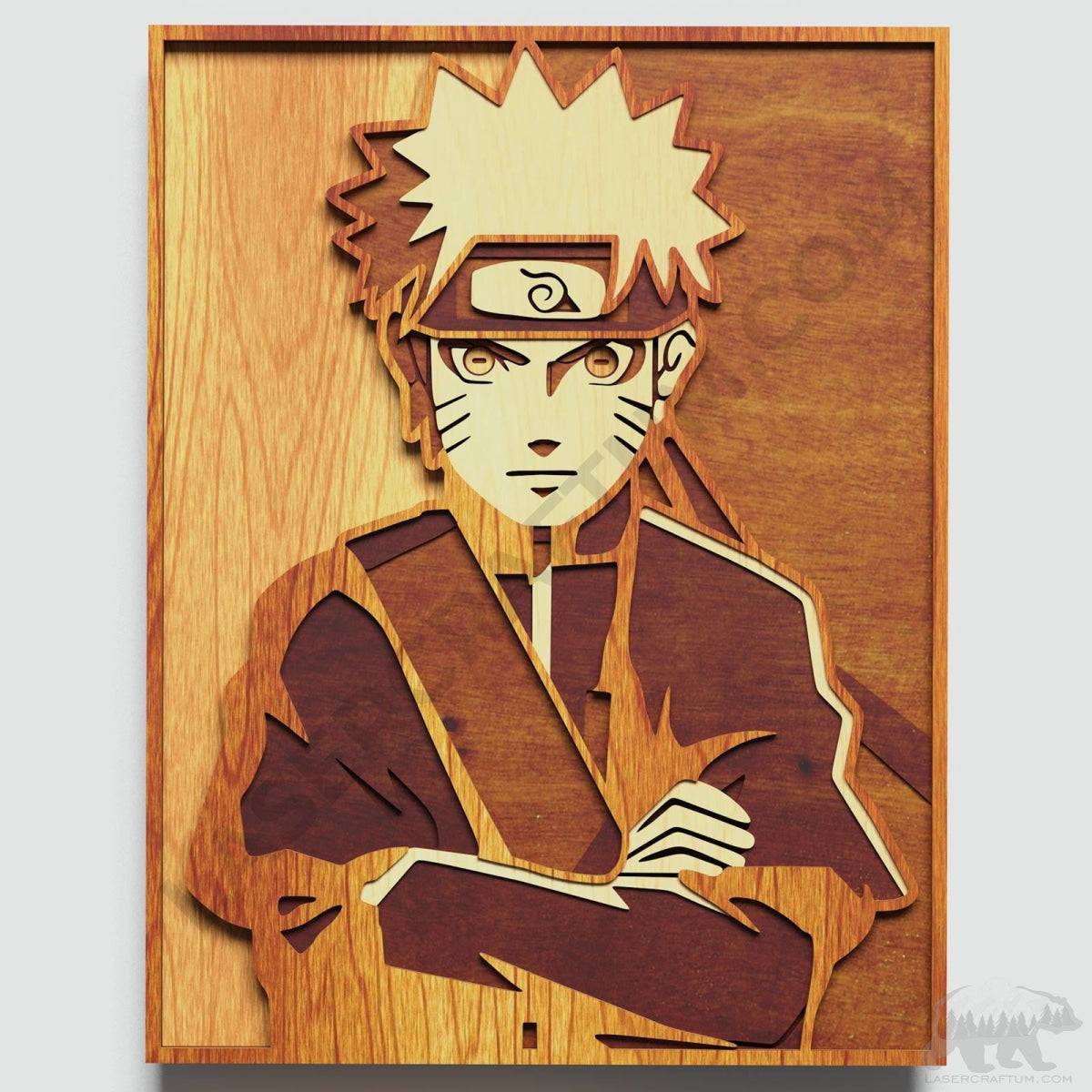 Naruto Layered Design for cutting - LaserCraftum