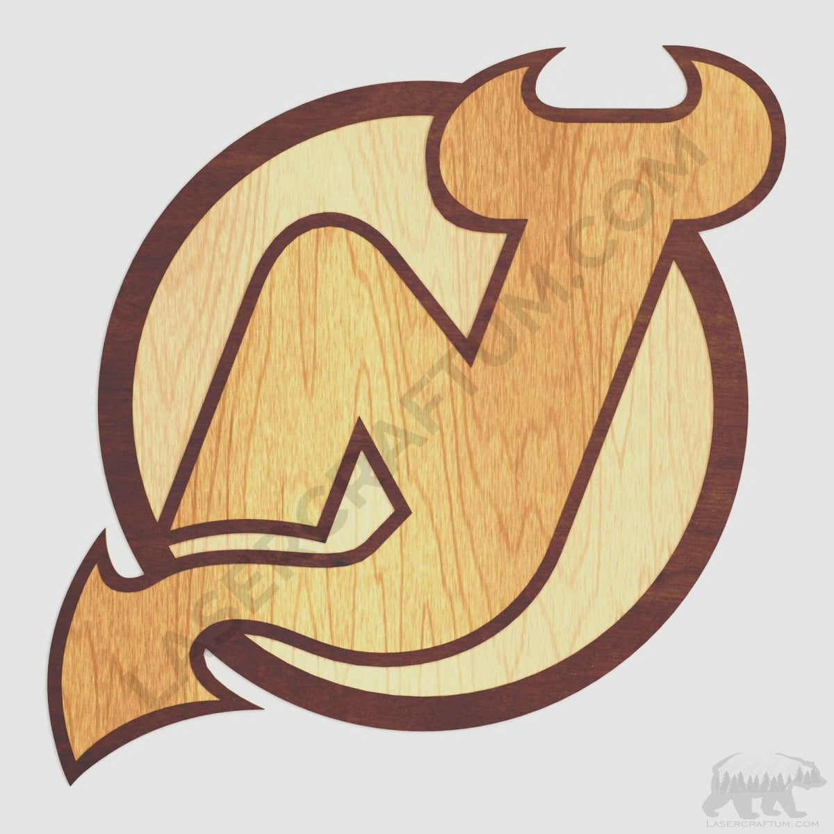 New Jersey Devils Layered Design for cutting - LaserCraftum