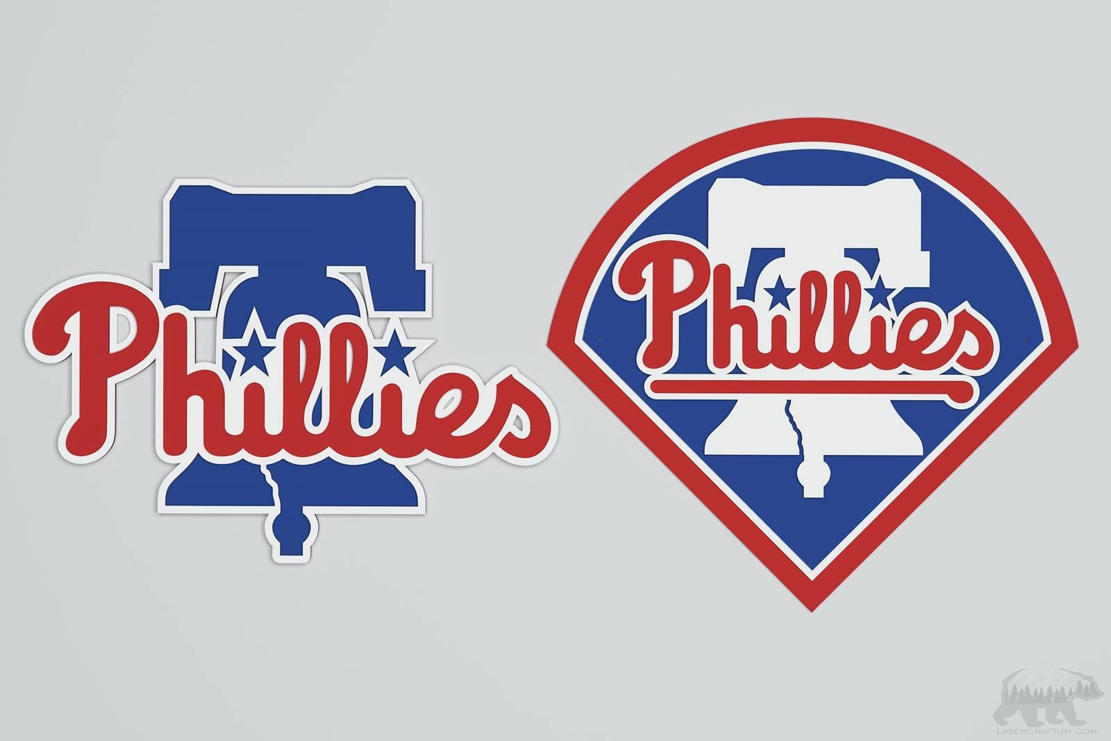 Philadelphia Phillies Layered Design for cutting - LaserCraftum