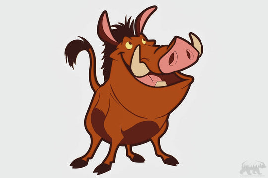 Pumba Layered Design for cutting - LaserCraftum