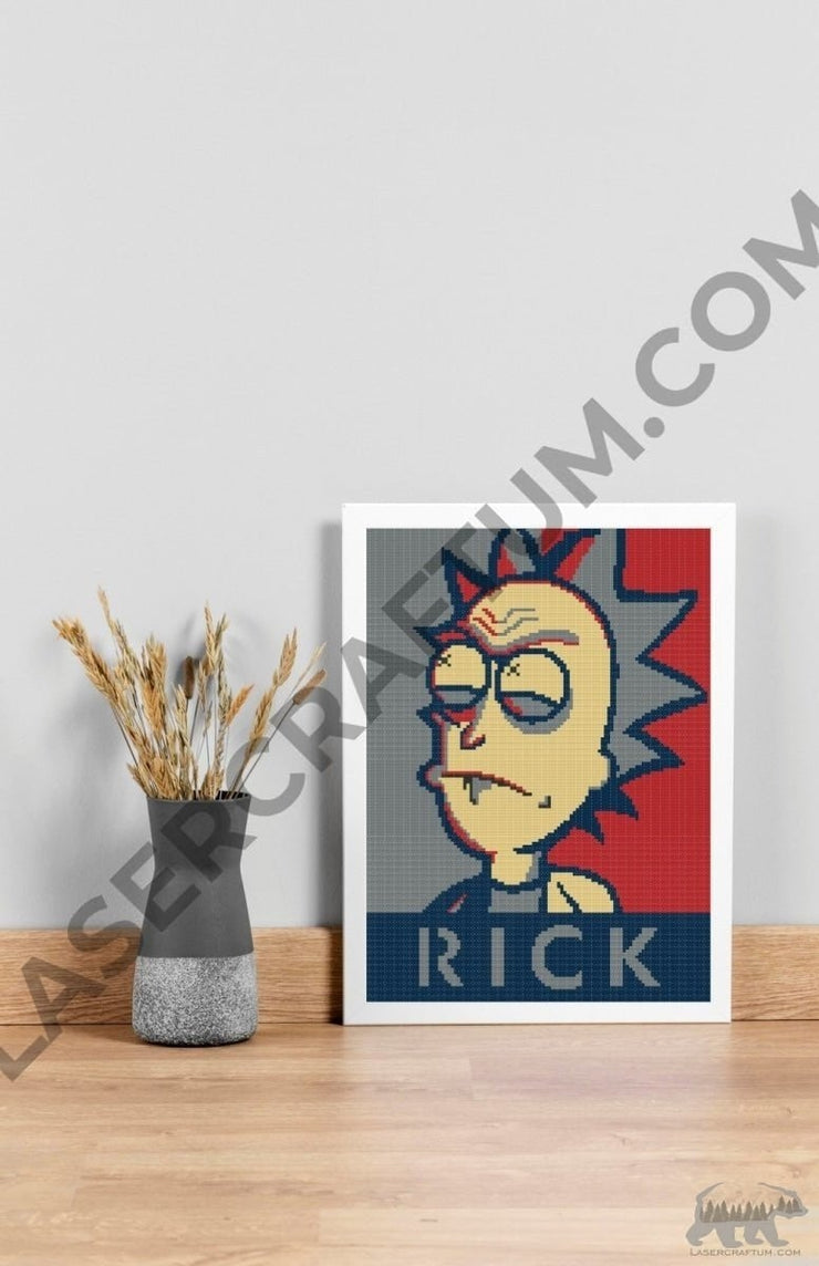 Rick Cross Stitch PDF Pattern - LaserCraftum